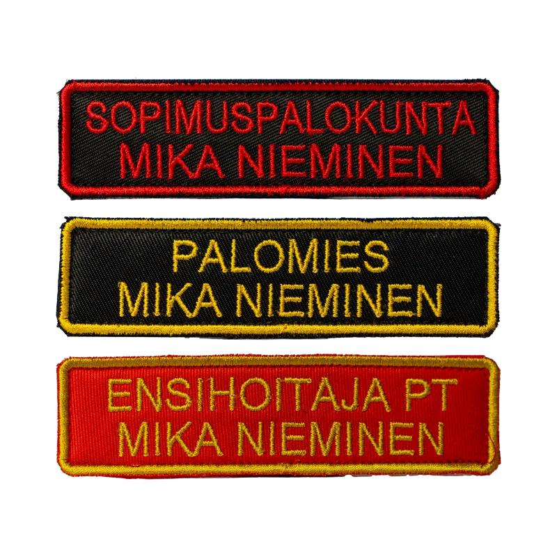 Name Tags for Emergency Services and Rescue Personnel – Northern Tactics